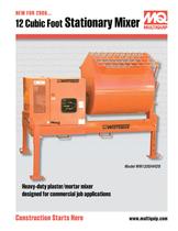 12 Cubic Foot Stationary Mixer - Multiquip, Inc. - PDF Catalogs ...