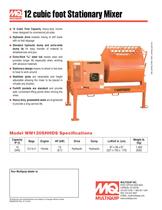 12 Cubic Foot Stationary Mixer - Multiquip, Inc. - PDF Catalogs ...