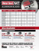 Metal Devil NXT Aluminum Blades Catalog - M. K. Morse - PDF Catalogs ...