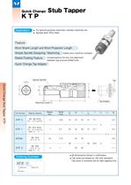 Quick Change Stub Tapper - NT Tool - PDF Catalogs | Technical Documentation | Brochure