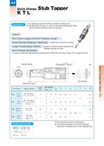 Quick Change Stub Tapper - NT Tool - PDF Catalogs | Technical ...
