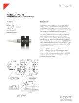 Endevco® Model 7265A Series Low Mass Piezoresistive Shock ...