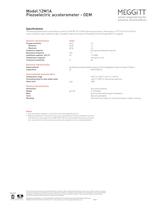 Meggitt Endevco® Model 12M1A Low-Cost OEM Piezoelectric Accelerometer ...