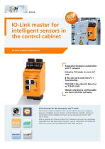 IO-Link master for intelligent sensors in the control cabinet - ifm ...