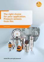 The right choice for your application. Pressure sensors from ifm. - ifm ...