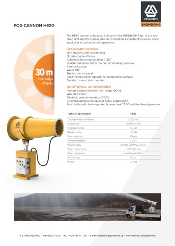 Fog cannon_HE70F - HENNLICH s r.o. - PDF Catalogs | Technical ...