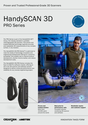 HandySCAN 3D | EVO Serie - Creaform - PDF Catalogs | Technical Documentation | Brochure