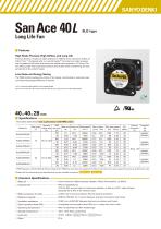 San Ace 40L - SANYO DENKI America - PDF Catalogs | Technical Documentation | Brochure
