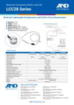 Compression load cell - LCC28 Series - A&D COMPANY, LIMITED - button ...