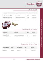 Catalogue Consumables Coating - OptoTech - PDF Catalogs | Technical Documentation | Brochure
