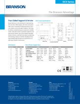 DCX A-F - Branson Ultrasonics - PDF Catalogs | Technical Documentation | Brochure