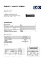 Remote IO Modules - IMO Precision Controls Limited - PDF Catalogs ...