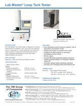 Loop Tack tester - Testing Machines Inc - PDF Catalogs | Technical ...