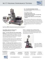 M.I.T. Folding Endurance Testers - Testing Machines Inc - PDF Catalogs ...