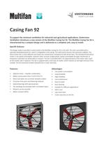 Casing Fan 92 - Vostermans Ventilation - PDF Catalogs | Technical ...