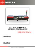 Pipe Inner Diameter Measurement Machine Manual - RIFTEK EUROPE - PDF ...