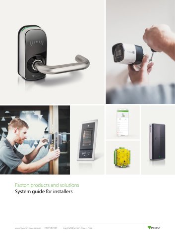 Smart access control and door entry systems - PAXTON - PDF Catalogs ...