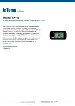 InTemp® CX403 - ONSET - PDF Catalogs | Technical Documentation | Brochure