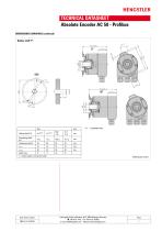Absolute Encoder AC 58 - Profibus - HENGSTLER - PDF Catalogs | Technical Documentation | Brochure