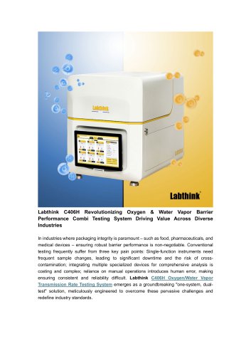 ASTM D1653 Water Vapor Permeability Tester - Labthink Instruments Co ...