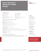Avery Dennison®Monarch® 9416XLPrinter - AVERY DENNISON Identification ...