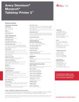 Avery Dennison® Monarch® Tabletop Printer 2™ - AVERY DENNISON ...