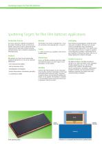 Sputtering targets for thin film batteries - Umicore Electronic ...