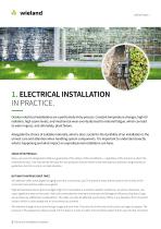 ELECTRICAL INSTALLATION INSTRUCTIONS FOR OUTDOOR AREAS. - WIELAND ...