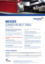 Conveyor Belt Table - MESSER CUTTING SYSTEMS - PDF Catalogs | Technical ...