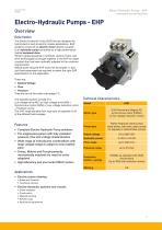 Electro-Hydraulic Pumps (EHP) for Mobile Applications - Parker ...