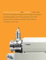 High performance, higher productivity, greater value: API 3200? LC/MS ...