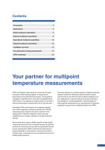 Electrical temperature measurement Multipoint temperature measurements ...