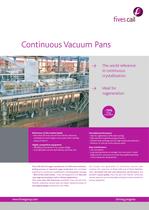Continuous Vacuum Pans - Fives Sugar | Bioenergy - PDF Catalogs ...