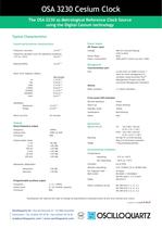 3230-metro - Oscilloquartz SA - PDF Catalogs | Technical Documentation | Brochure