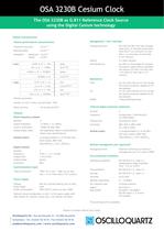 3230b - Oscilloquartz SA - PDF Catalogs | Technical Documentation | Brochure