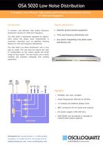 5020 - Oscilloquartz SA - PDF Catalogs | Technical Documentation | Brochure
