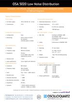 5020 - Oscilloquartz SA - PDF Catalogs | Technical Documentation | Brochure