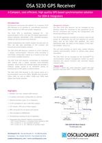 D5230 - Oscilloquartz SA - PDF Catalogs | Technical Documentation | Brochure