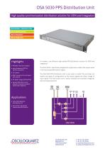 OSA 5030 PPS Distribution Unit - Oscilloquartz SA - PDF Catalogs ...