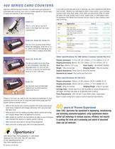 600 Series Card Counter - Spartanics - PDF Catalogs | Technical ...
