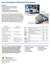 M83 Automatic Registration Punch - Spartanics - PDF Catalogs ...