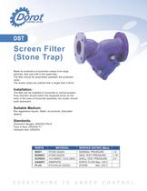 Screen Filter (Stone Trap) - Dorot Control Valves - PDF Catalogs ...