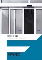 Entrances and automatic doors 940 SM - FAAC SpA - PDF Catalogs ...
