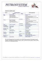 PIGS - PETROSYSTEM - PDF Catalogs | Technical Documentation | Brochure