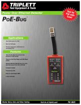 PoE-Bug - Triplett - PDF Catalogs | Technical Documentation | Brochure