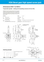 KSH bevel gear high speed screw jack (cubic design) - INKOMA, ALBERT ...