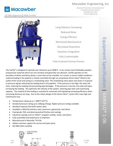 All Macawber Engineering Inc. catalogs and technical brochures