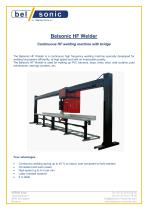 Belsonic HF Welder 2022 - Belsonic Machines - PDF Catalogs | Technical ...