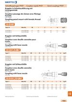 Quick-disconnect couplings - SERTO - PDF Catalogs | Technical Documentation | Brochure