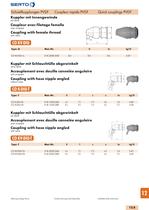 Quick-disconnect couplings - SERTO - PDF Catalogs | Technical Documentation | Brochure